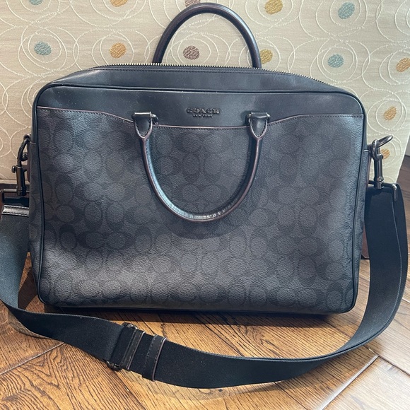 Coach | Bags | Coach Briefcase In Signature Canvas | Poshmark